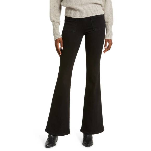 Frame Denim | Jeans | New Frame Jet Set Flare Pull On Jeans In Sheen ...